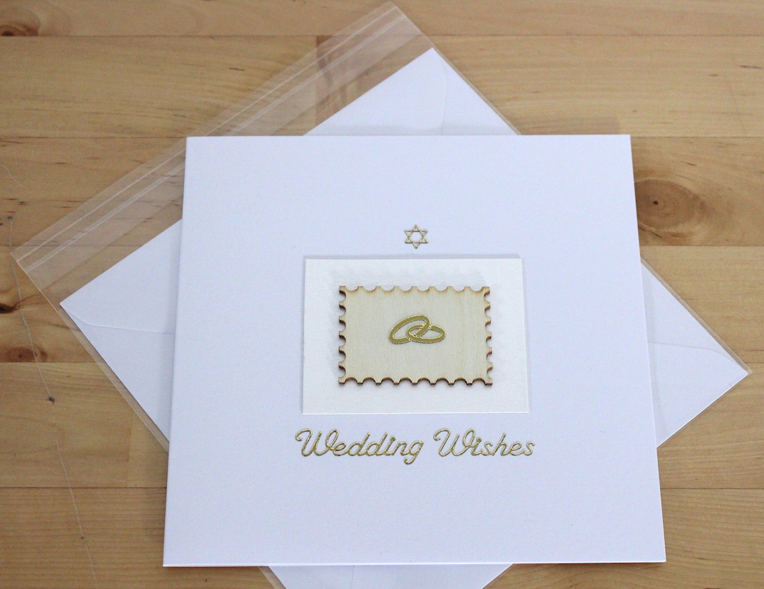 Jewish Wedding Card Gift Handmade Jewish Engagement Card - Etsy