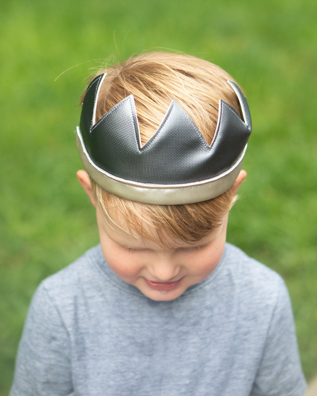 Reversible Child's Play Crown Gender Neutral Imaginative Play Leather ...