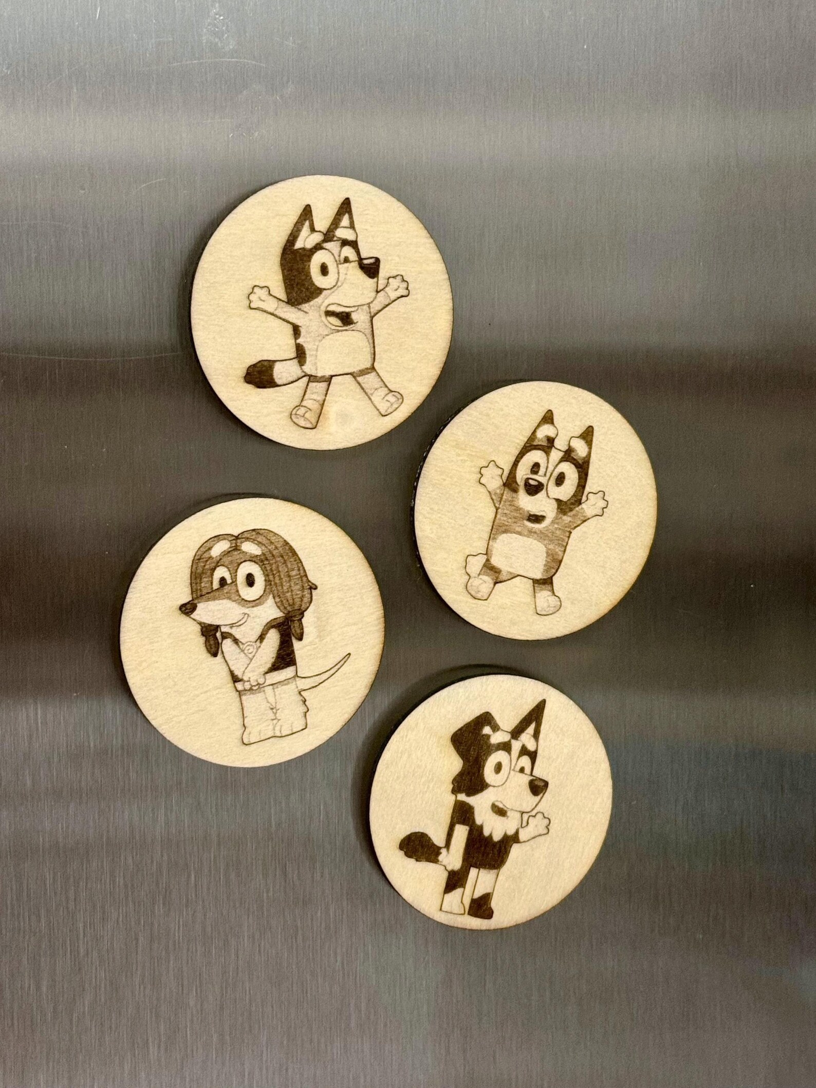 Bluey and Friends Fridge Magnets I Set of Four - Etsy