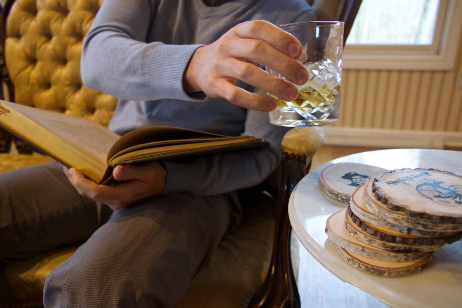 Albert Einstein Handcrafted Rustic Coaster Set American - Etsy