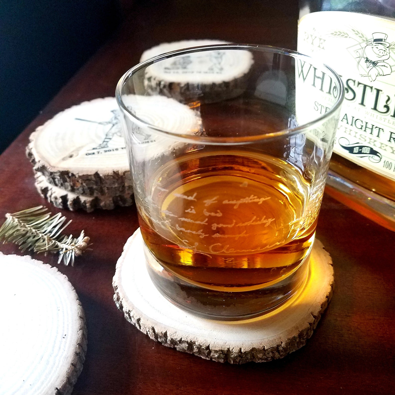 Albert Einstein Handcrafted Rustic Coaster Set American - Etsy