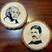 Albert Einstein Handcrafted Rustic Coaster Set American - Etsy