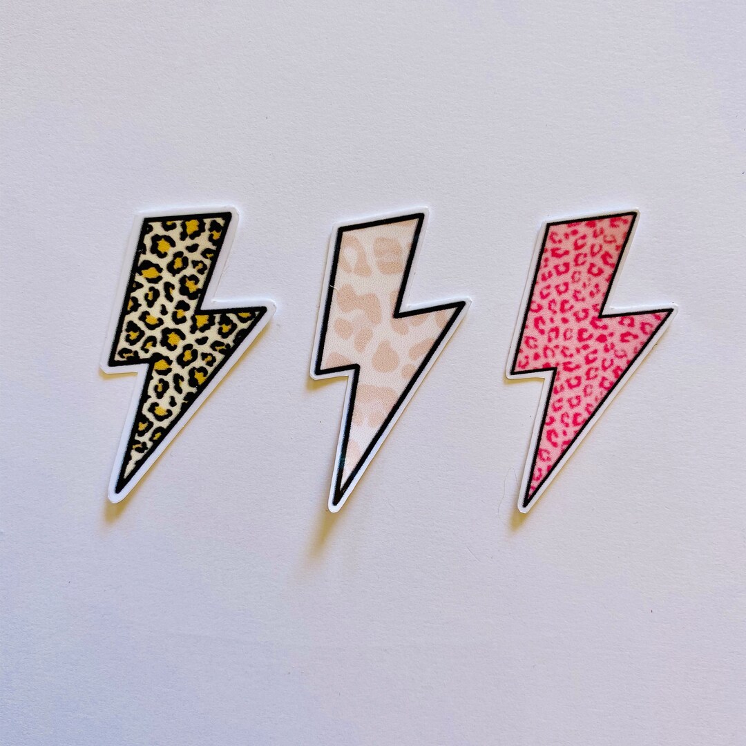 Guepardo imprimir rayo rayo estético pegatinas impermeables, pegatinas ...