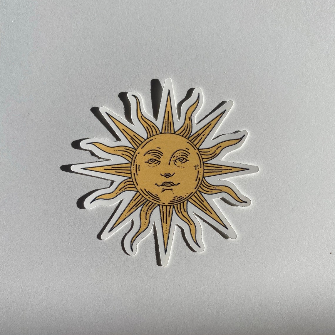 Wavy Sun Aesthetic Waterproof Sticker / Vsco Stickers Bujo - Etsy