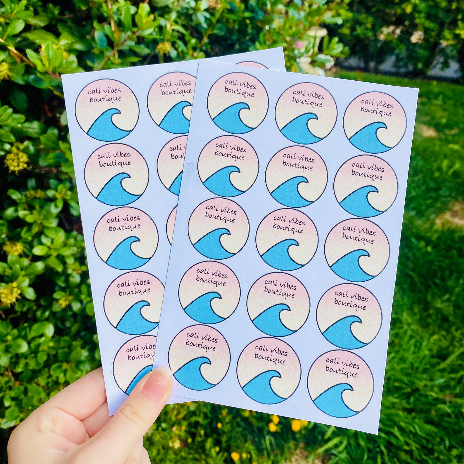 Custom Logo Stickers for Packaging/ Sticker Sheets Packaging | Etsy