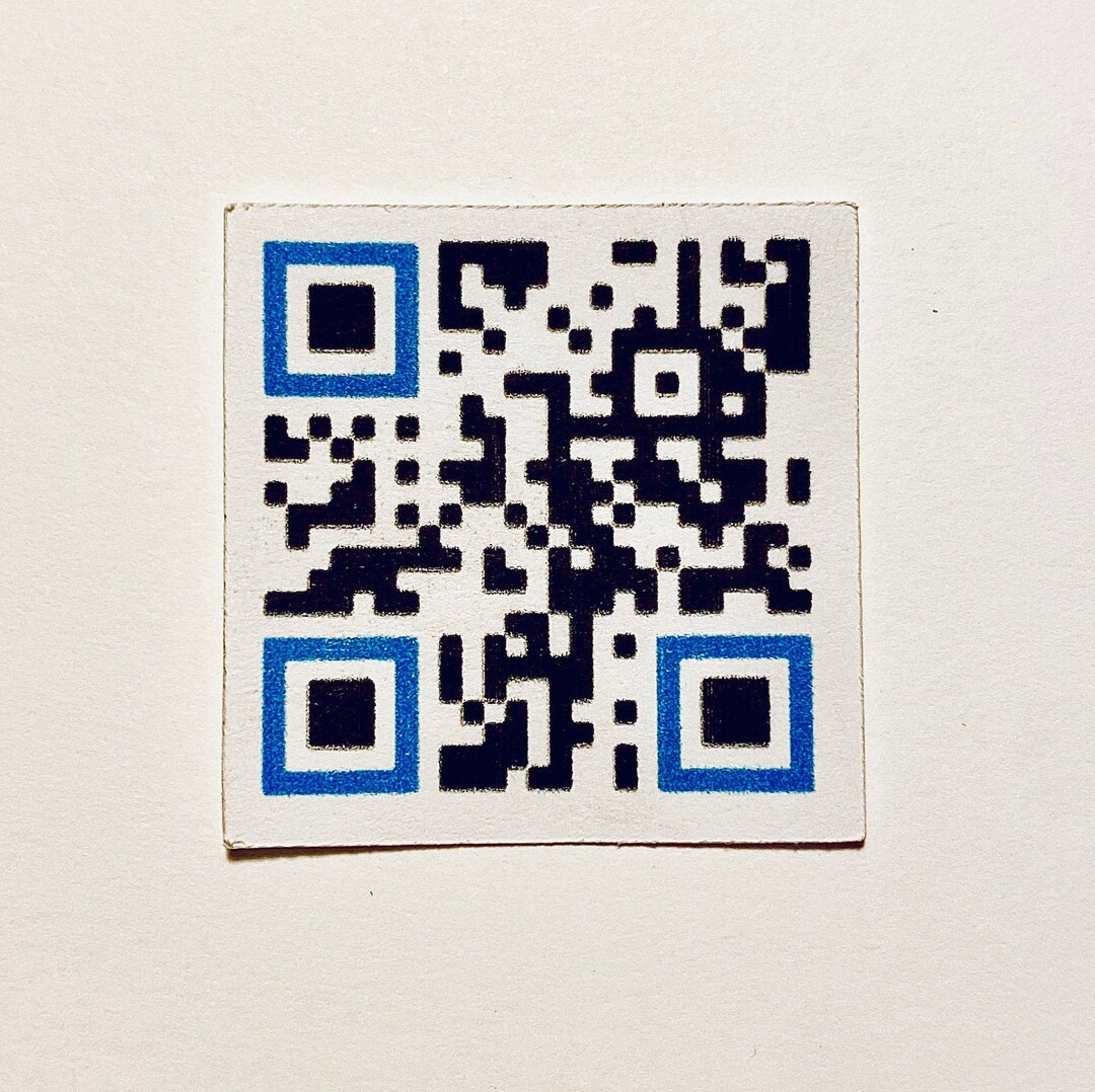 Custom QR Code Matte Stickers for Your Website 20 per Sheet - Etsy