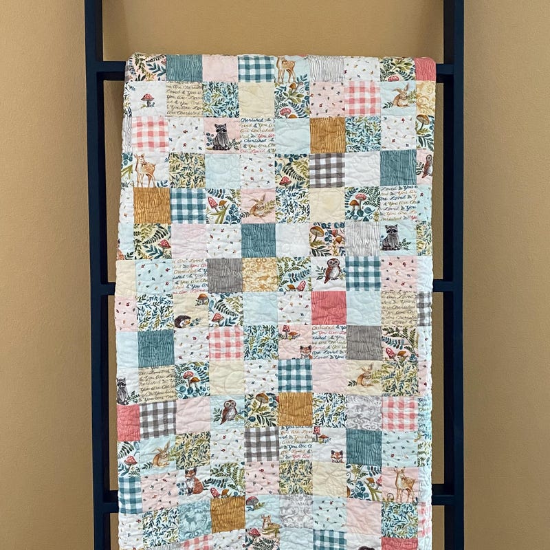 Neutral Quilt - Etsy