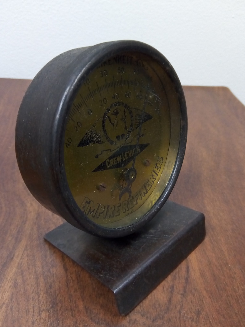 Vintage Crew Levick Desk Thermometer - Etsy