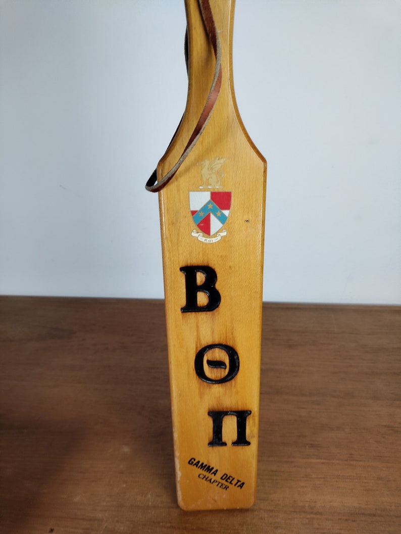 Vintage Beta Theta Pi Pledge Paddle - Etsy