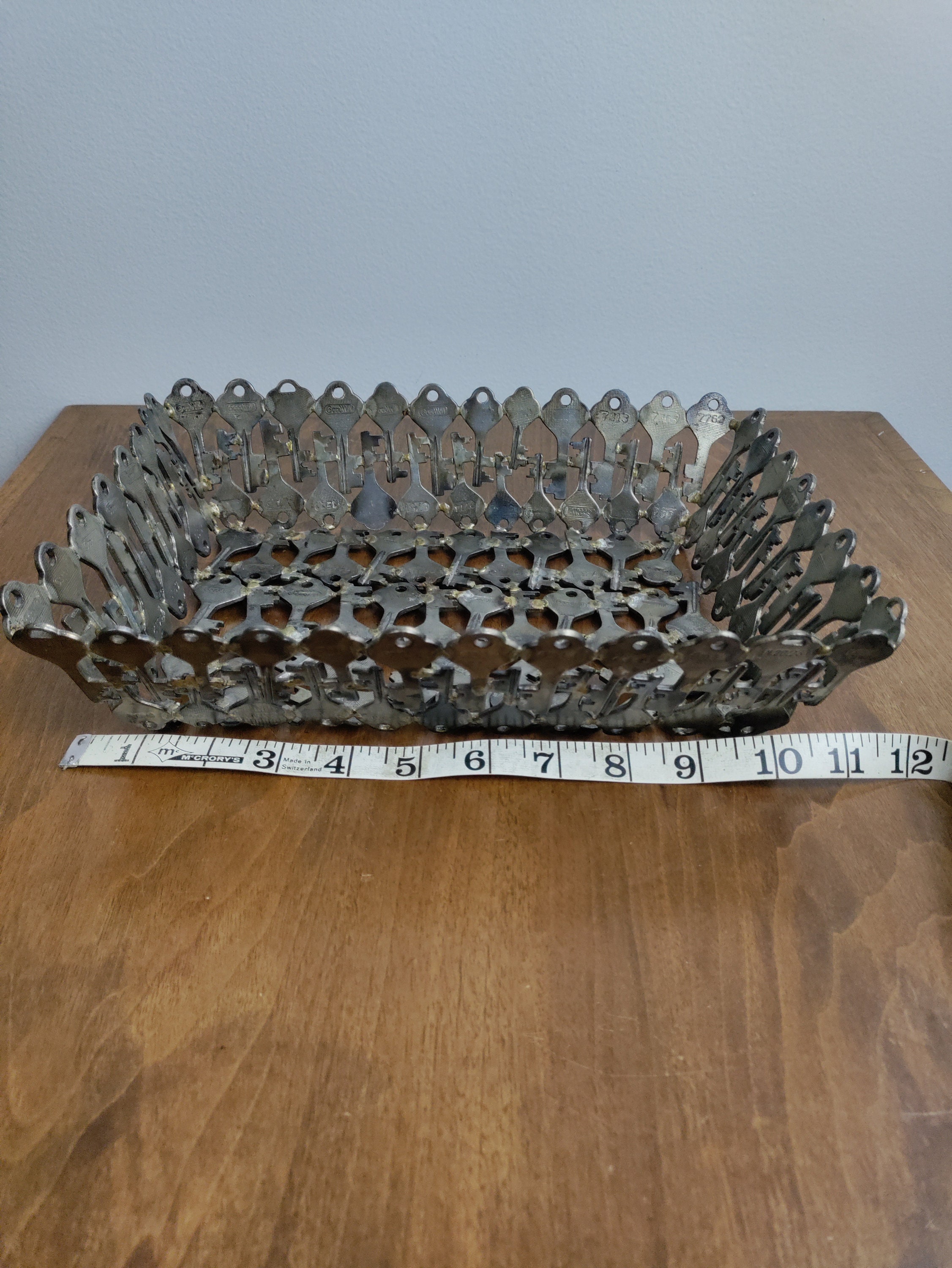 Vintage Metal Key Basket - Etsy