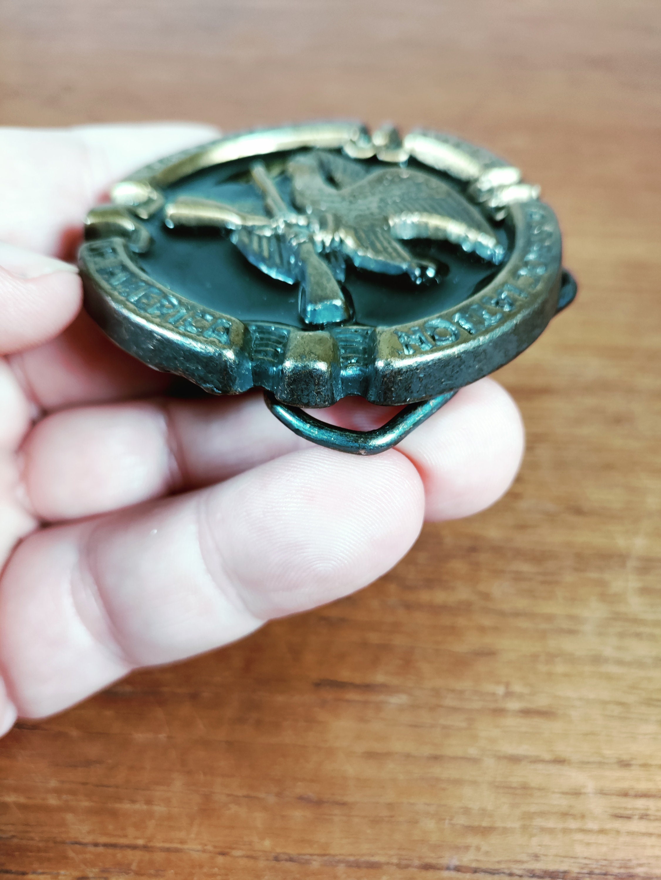 Vintage NRA Belt Buckle - Etsy