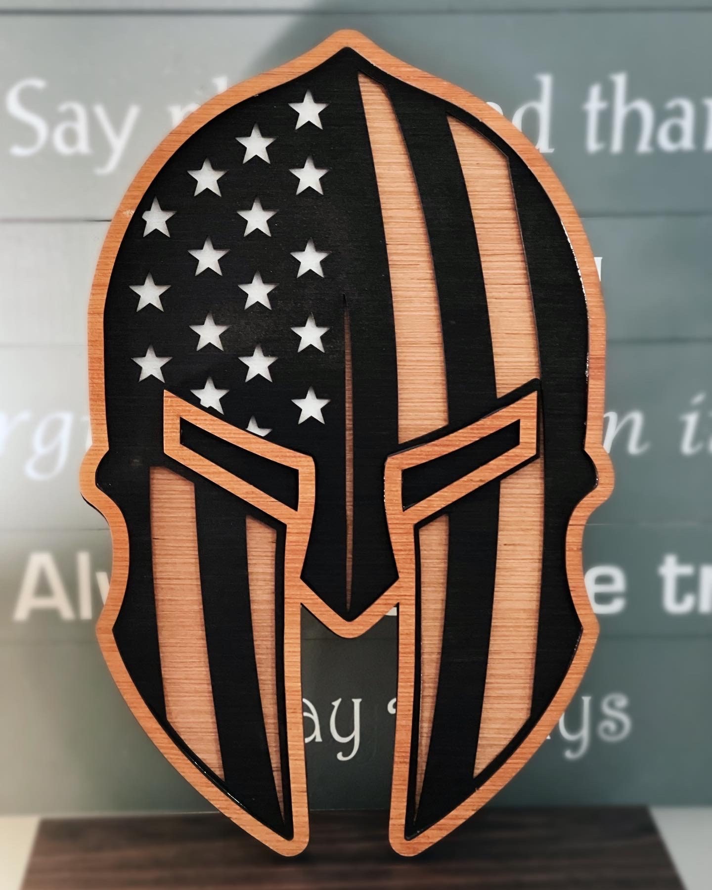Spartan Helmet American Edition, This is Sparta America Patriotic ...