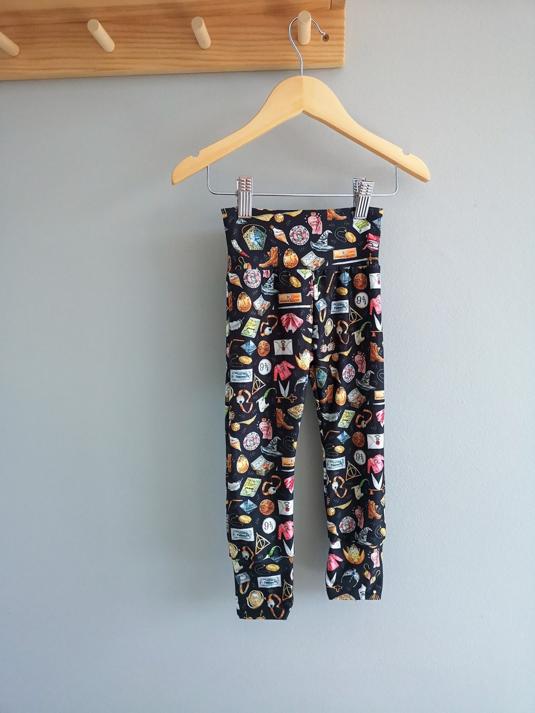 Wizard Pants in Black, HP Slim Pants, Kids Pants, Toddler Hp Pants - Etsy