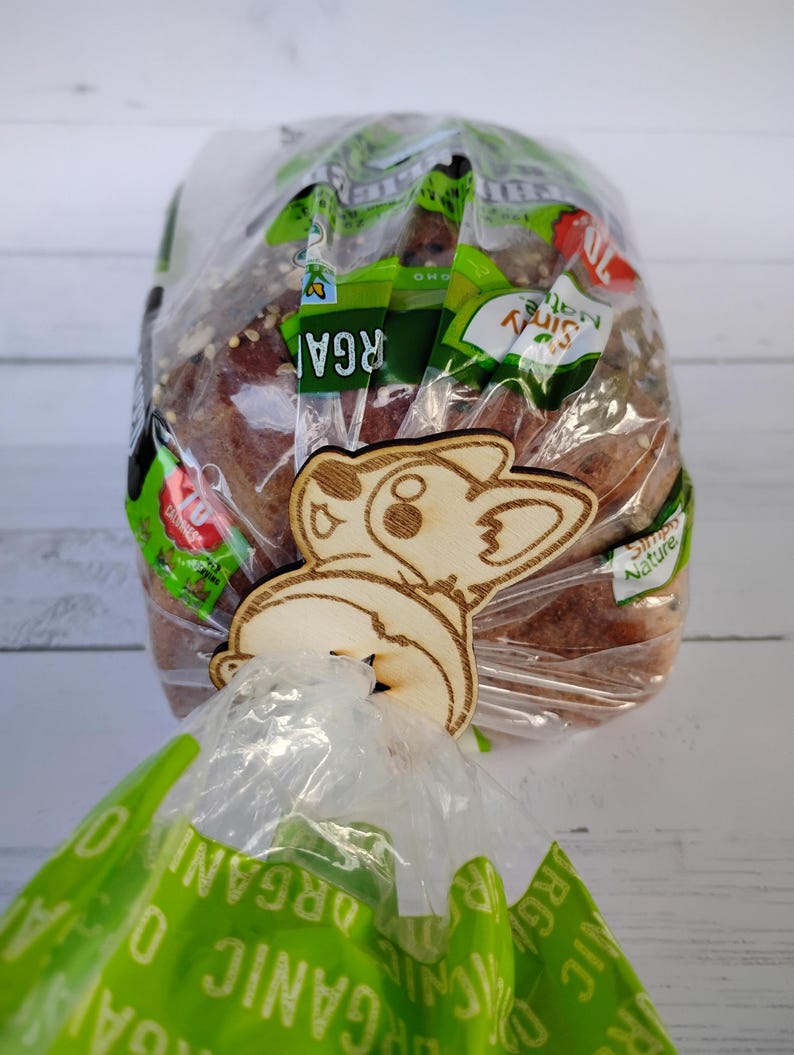 Reusable Corgi Bread Tag Cute Dog Shaped Bread Clip Eco Friendly ...