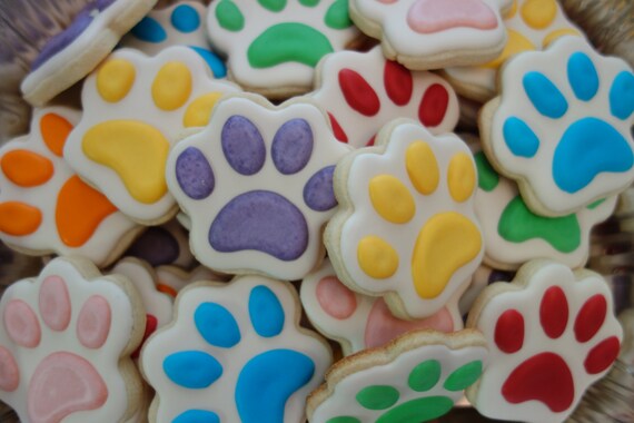 Paw Print Cookies Etsy paw-print-cookies-etsy