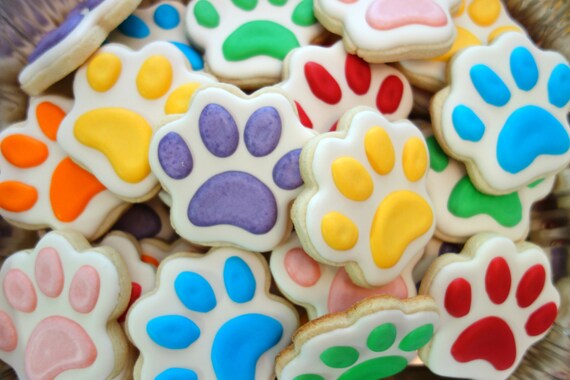 Paw Print Cookies Etsy paw-print-cookies-etsy