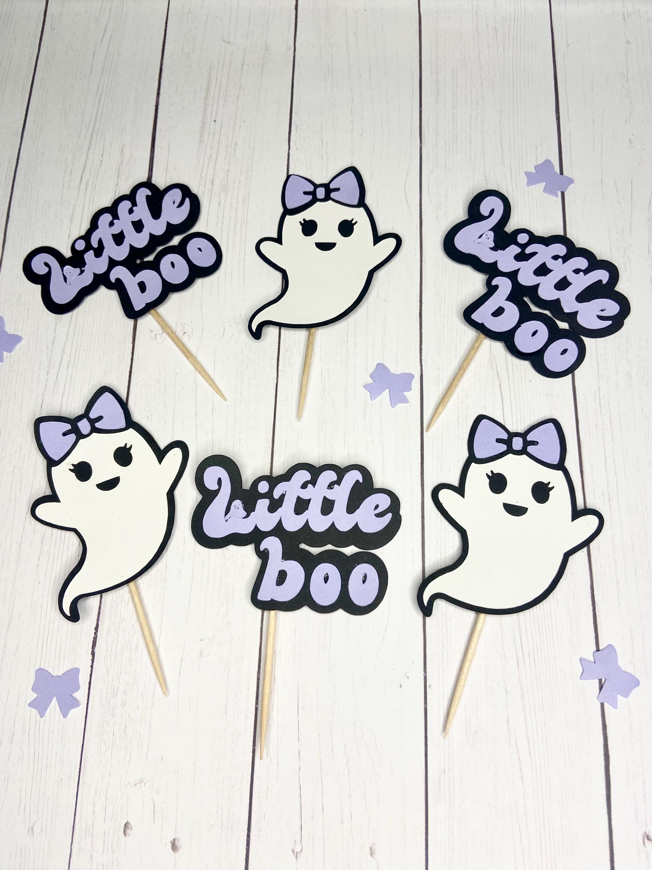 Little Boo Cupcake Topper,little Boo Baby Shower,a Little Boo is Almost ...