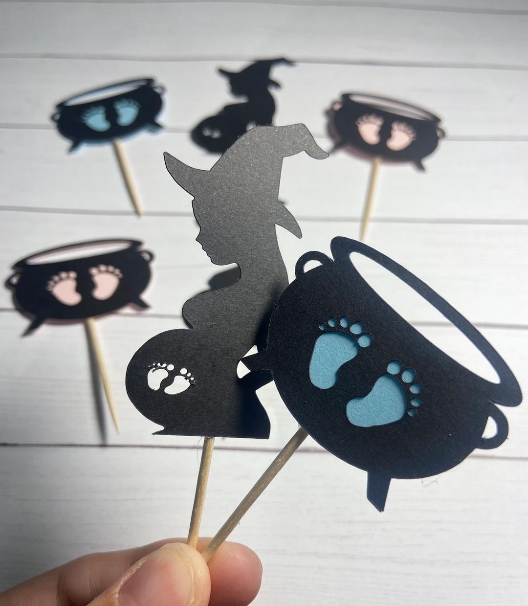 A Baby is Brewing Cupcake Topper, A Baby is Brewing, a Little Boo is ...