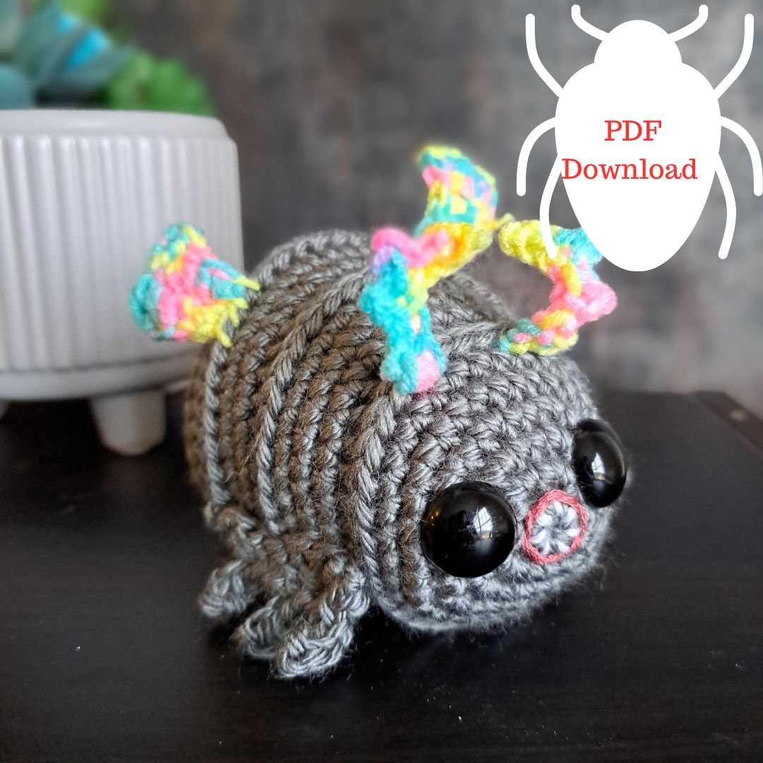 Chubby Bug Crochet Pattern, PDF Download, Amigurumi Bug, Dark ...
