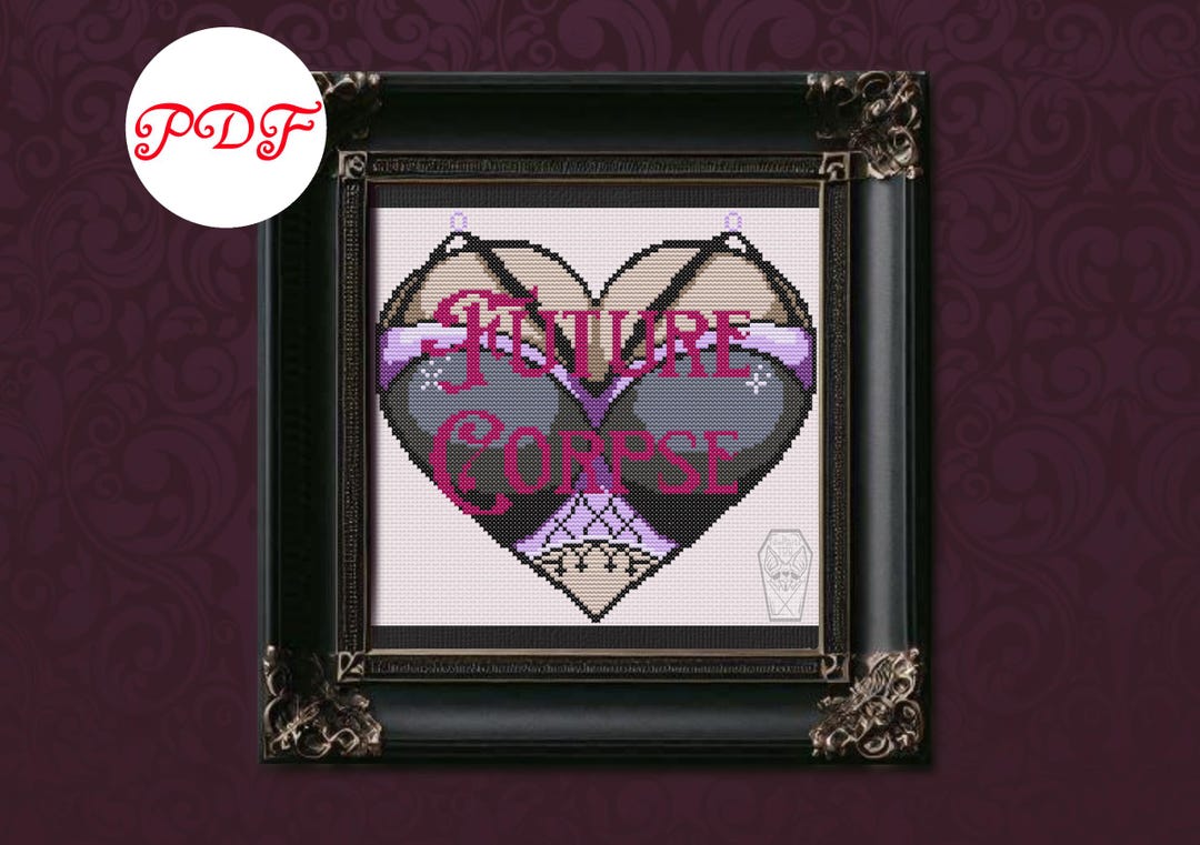 Future Corpse Cross Stitch Pattern, PDF Download, Counted, Easy, Gothic ...