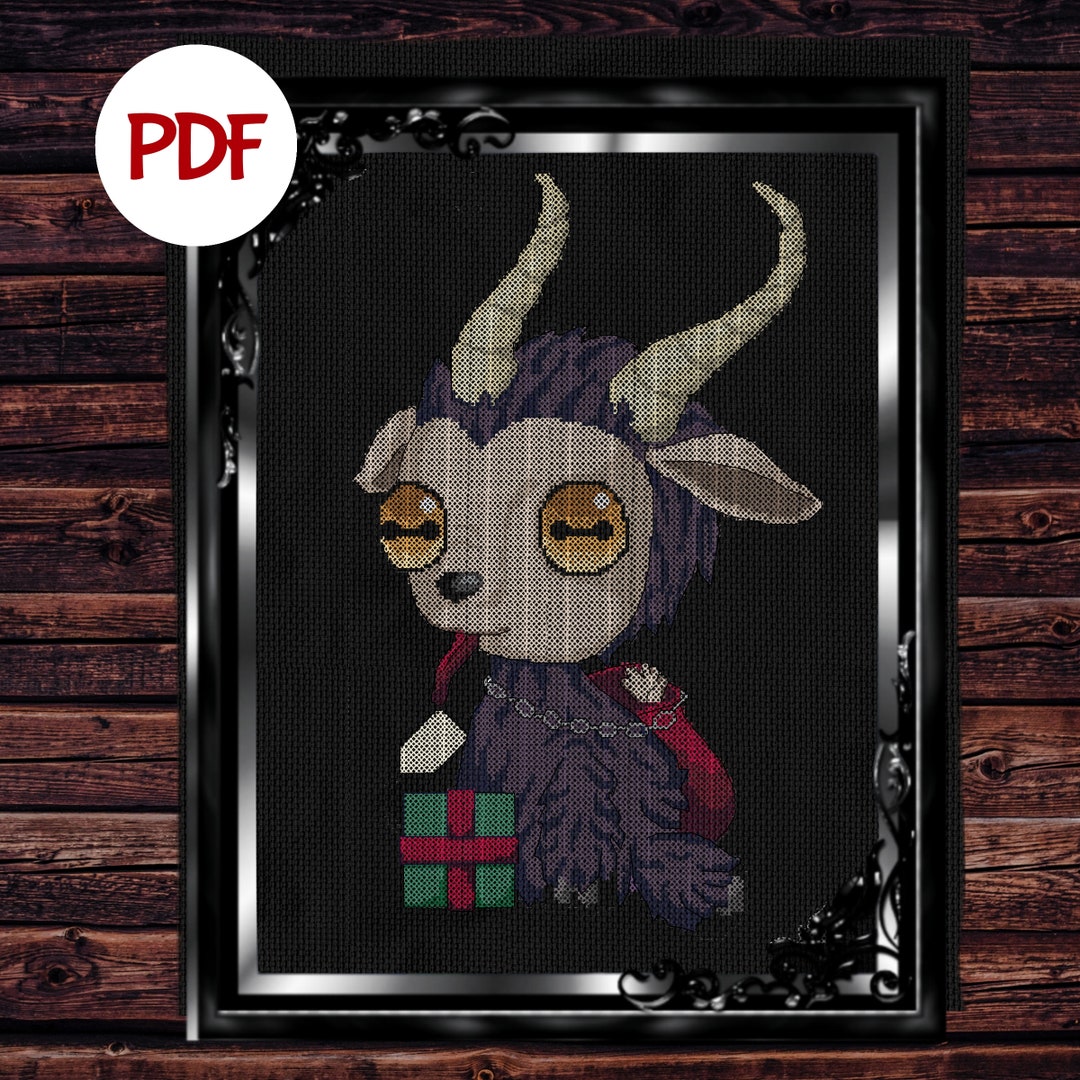 Baby Krampus Cross Stitch Pattern, Counted, PDF Download, Easy ...