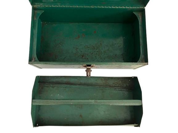 Vintage PARK Tool Box • Model 16H • /w Lift Out Tray • Tool Storage ...