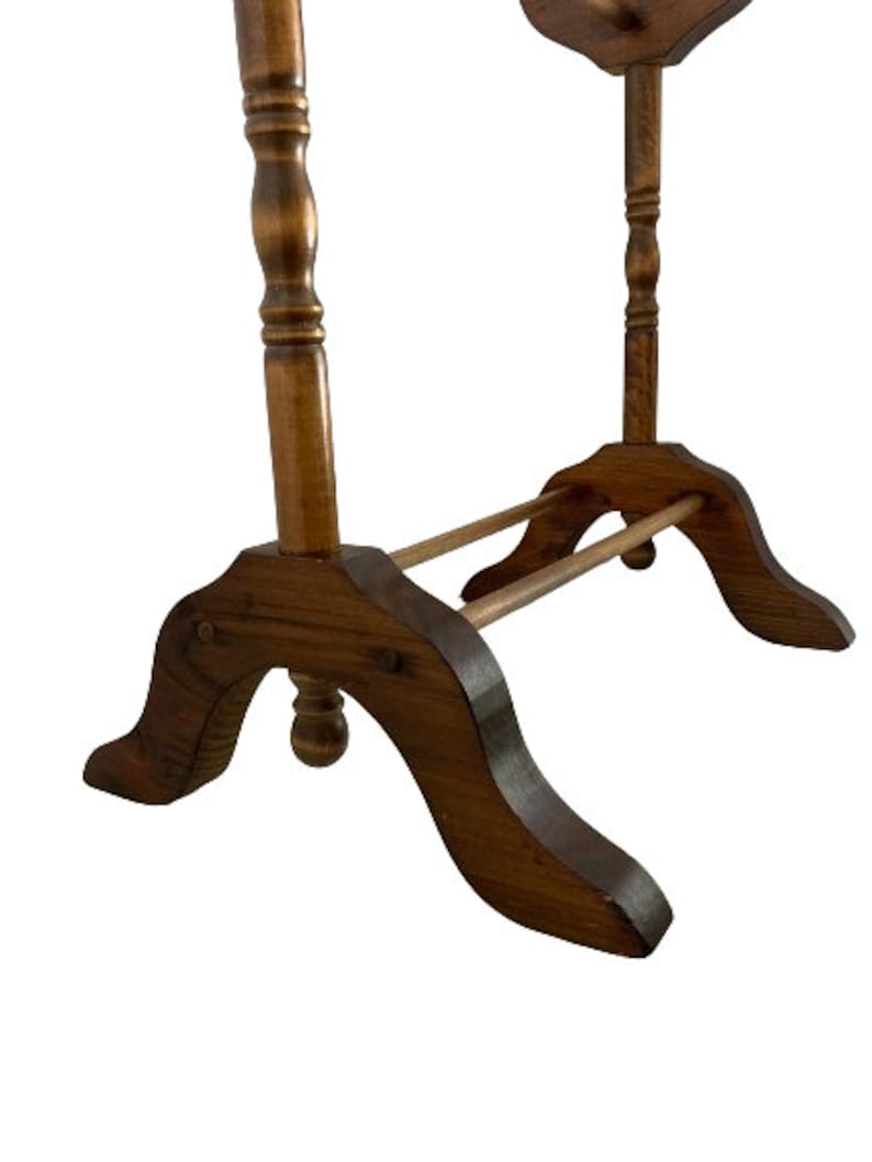 Vintage Wooden Quilt Rack • Three Bar Display • Blanket Stand • Rustic ...