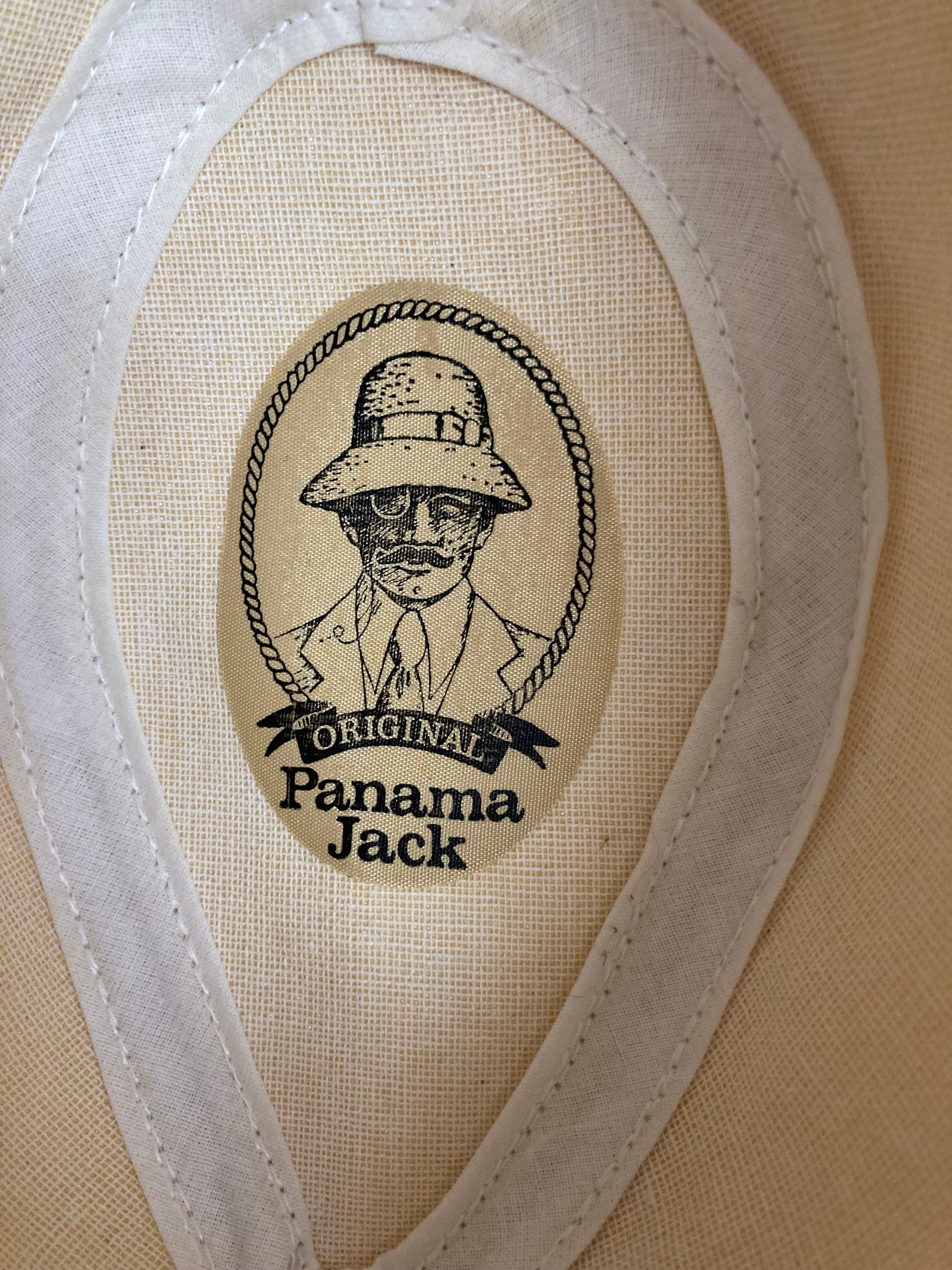 Vintage Original Panama Jack Canvas Hat Safari Outback Fedora Ivory off ...
