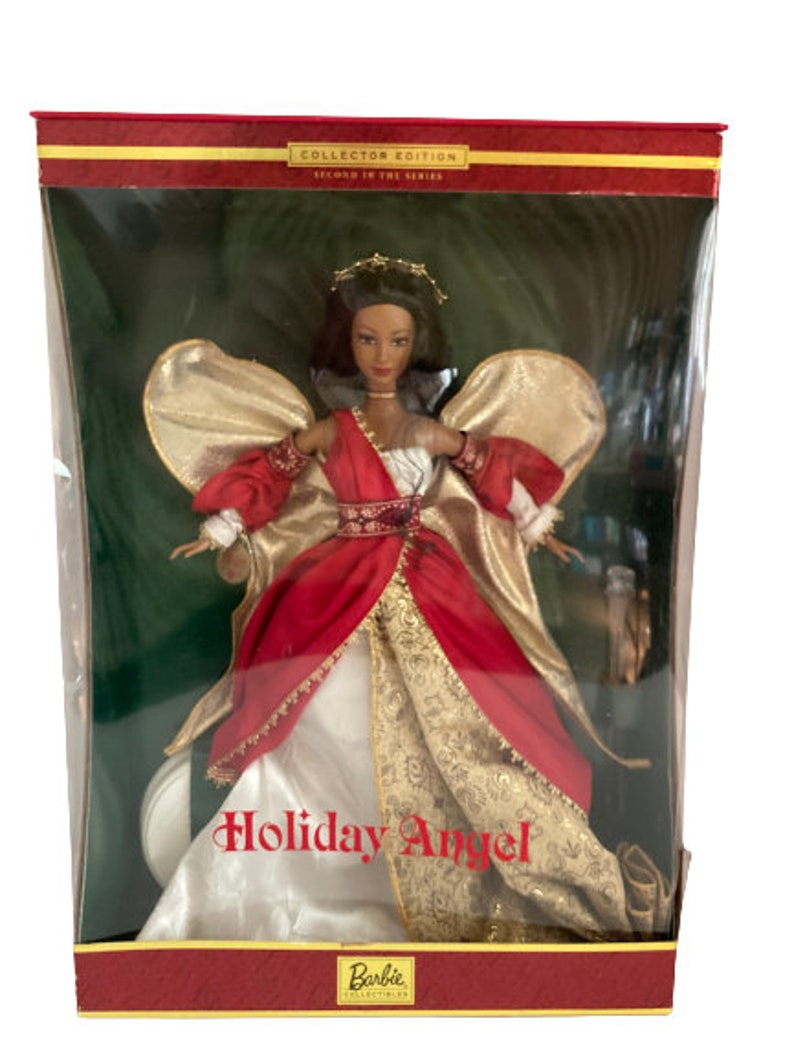 Vintage 2001 • Holiday Angel Barbie • Collector Edition • African ...