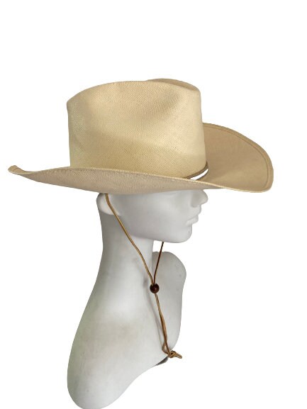 Vintage Classic Stetson Shantung 7X Straw Cowboy Western Hat Natural ...