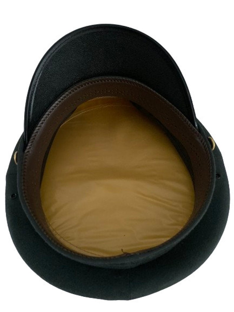 Vintage 70's USA Military Service Cap Green 100% Wool Serge Post ...