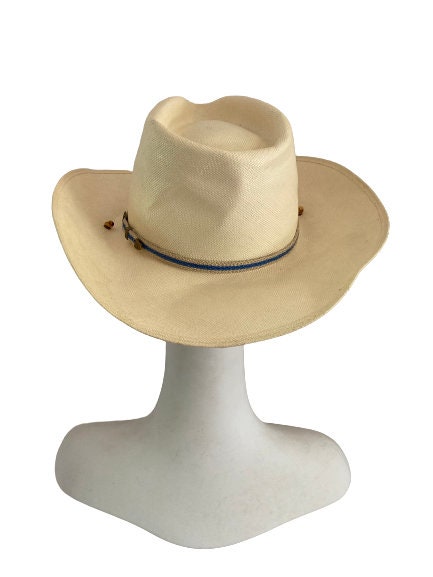 Vintage Classic Stetson Shantung 7X Straw Cowboy Western Hat Natural ...