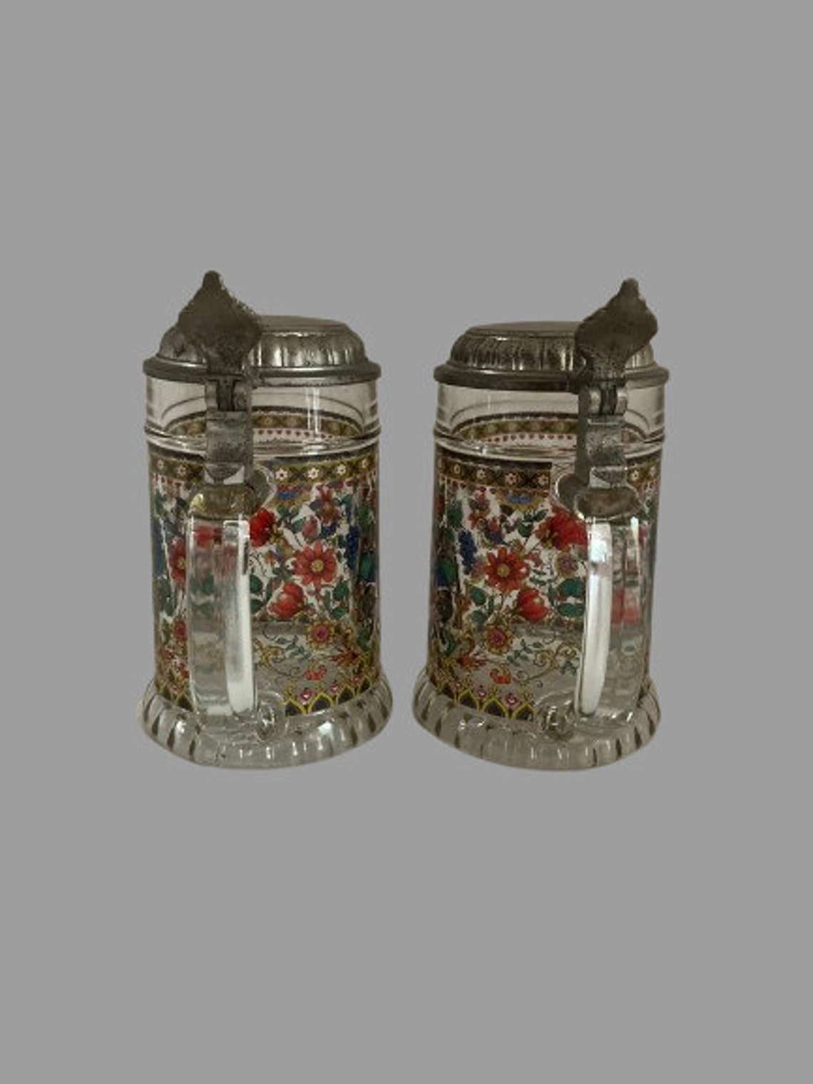 Vintage German Beer Steins young Lovers W. Germany Rein Zinn Pewter Lid ...