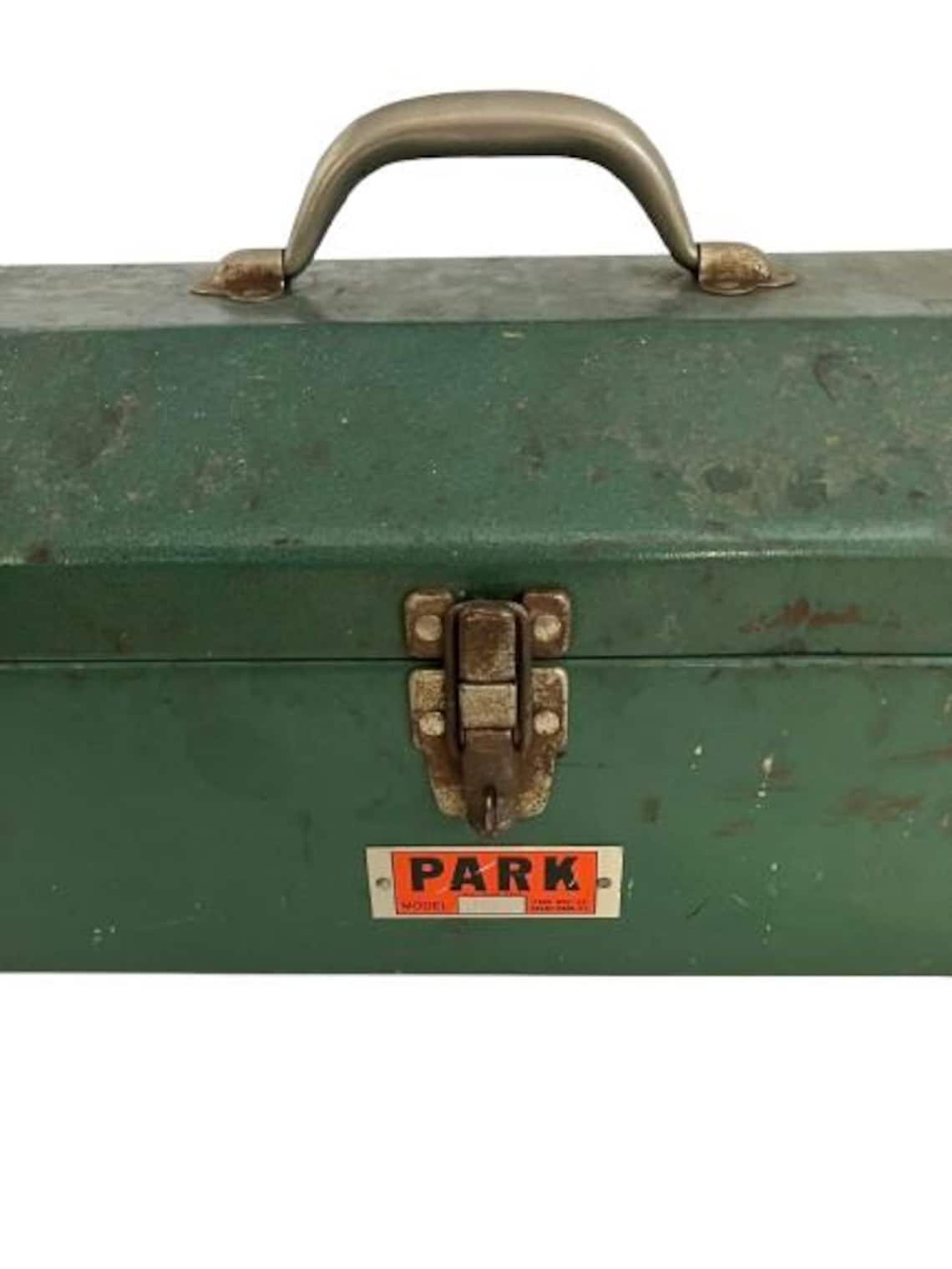 Vintage PARK Tool Box • Model 16H • /w Lift Out Tray • Tool Storage ...