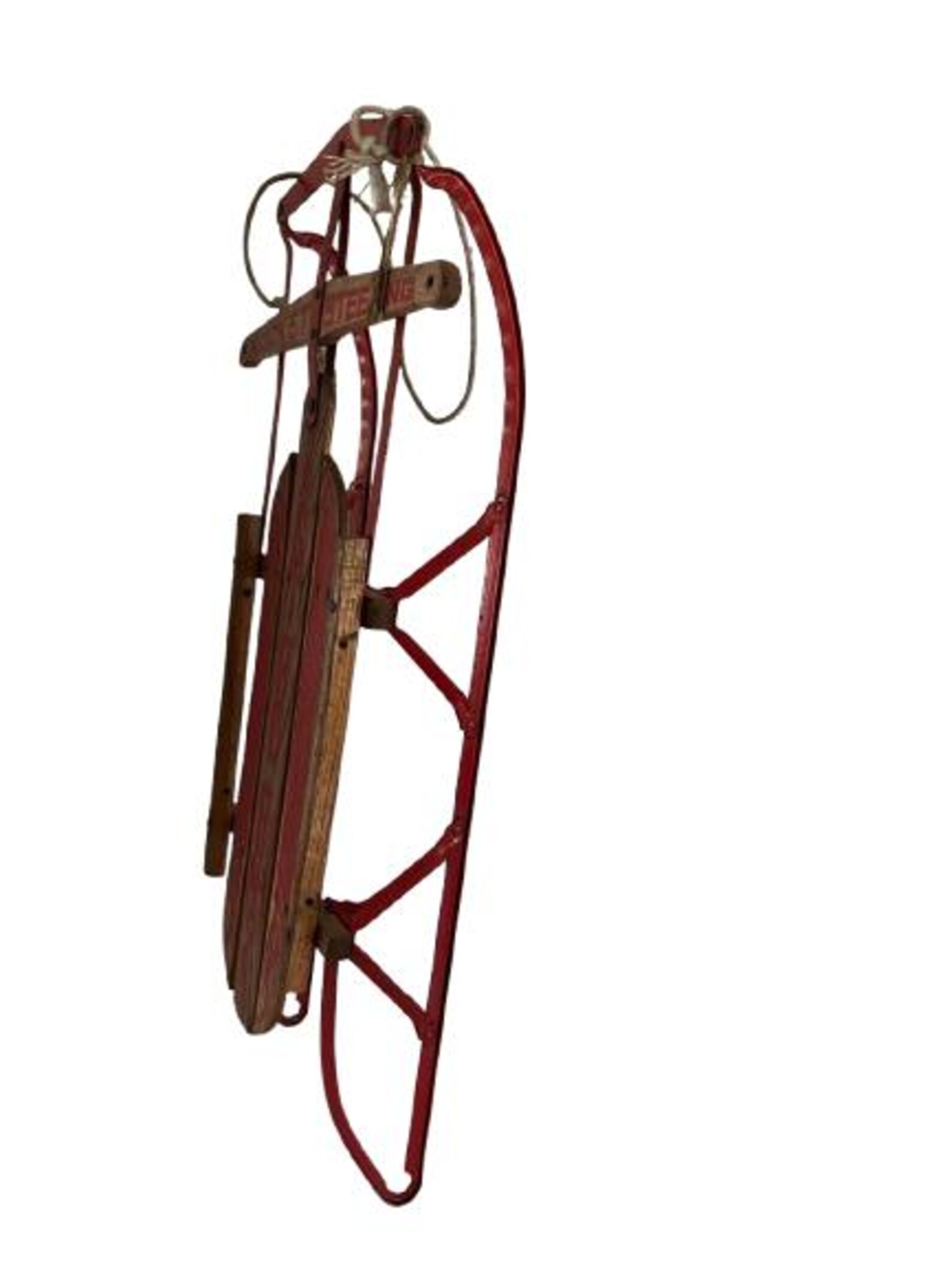 Vintage ASTRO 8 Wood & Metal Snow Sled • Flexible Flyer Model F008 ...