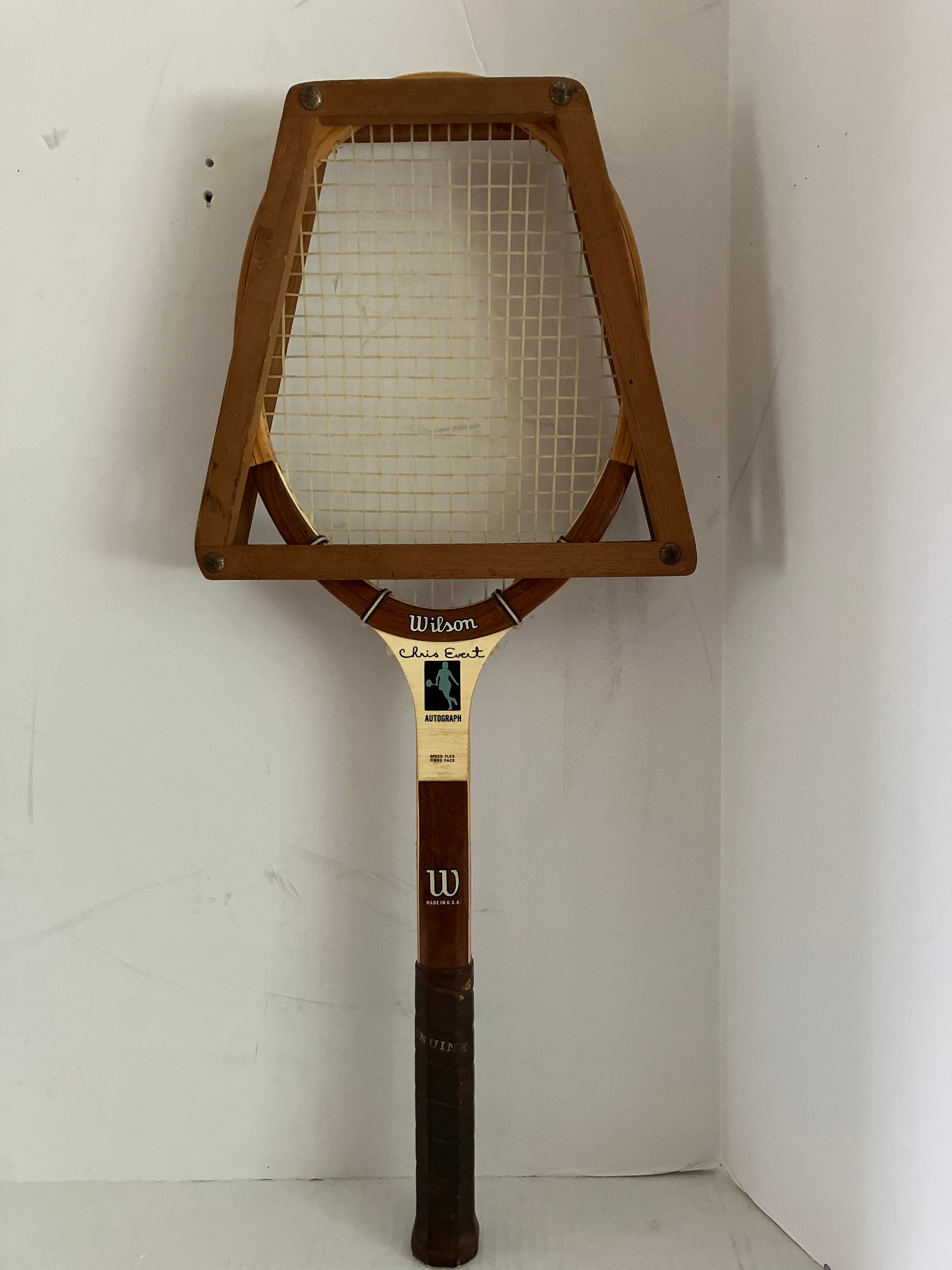 Vintage 1970's WILSON Chris Evert Autograph Light 4 1/2 Wood Tennis ...