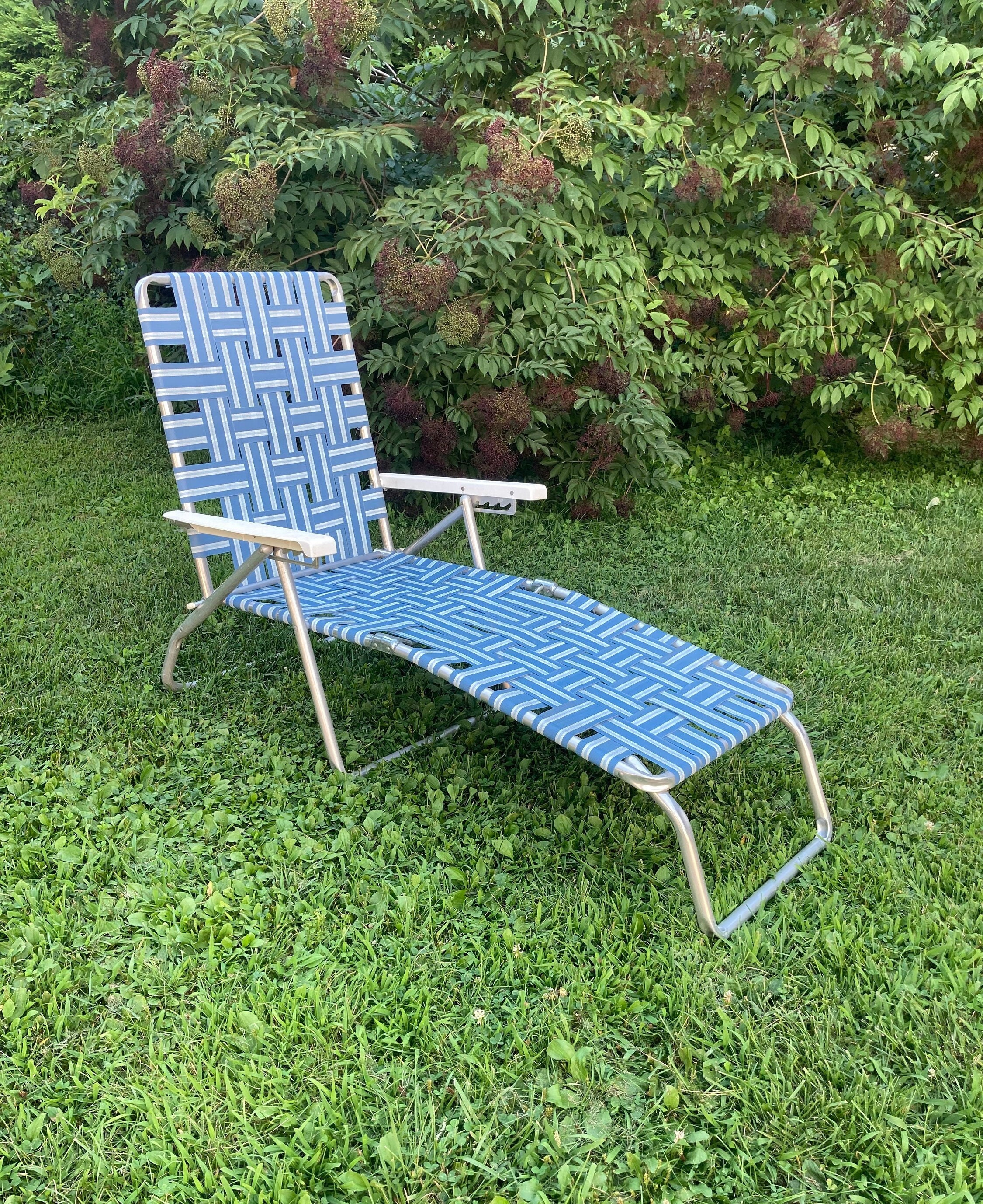 Lawn Chair Webbed Chaise Lounge