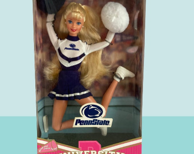 Vintage 1996 Penn State University PSU BARBIE Cheerleader Doll by ...