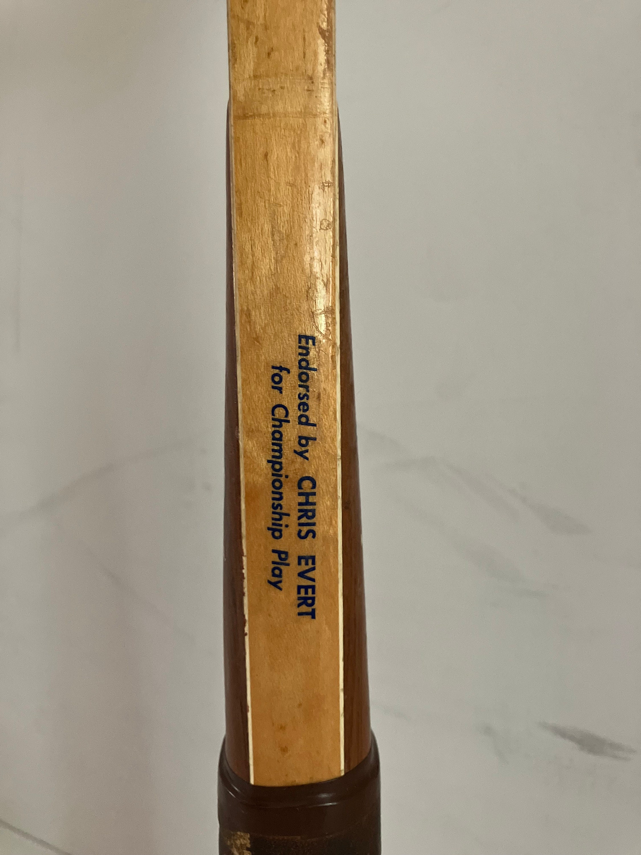 Vintage 1970's WILSON Chris Evert Autograph Light 4 1/2 Wood Tennis ...
