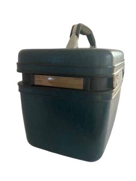 Vintage 1980's Samsonite Profile II • Teal Blue Train… - Gem
