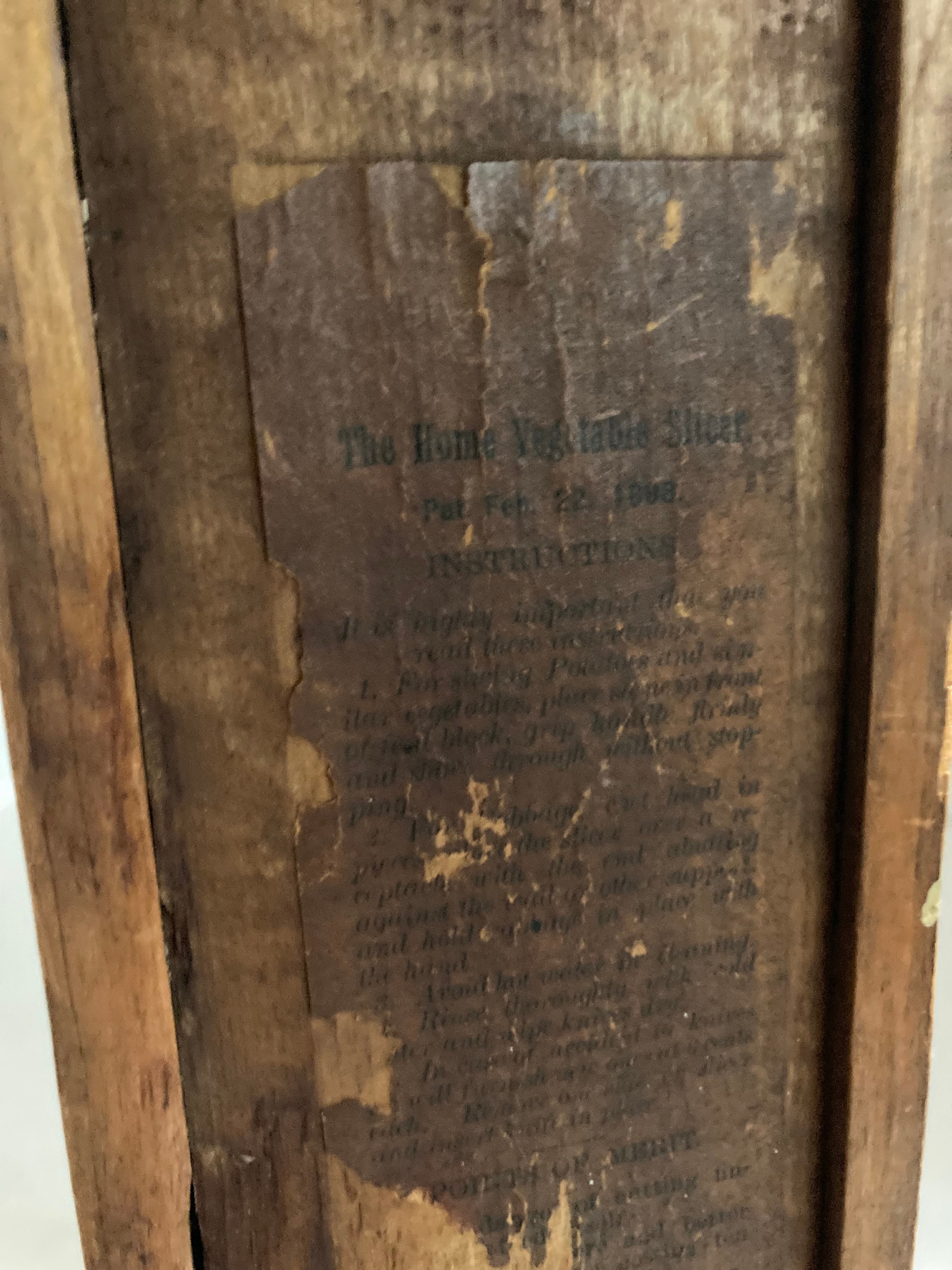 Antique Wooden Six Blade Primitive Vegetable Slicer • Mandoline ...