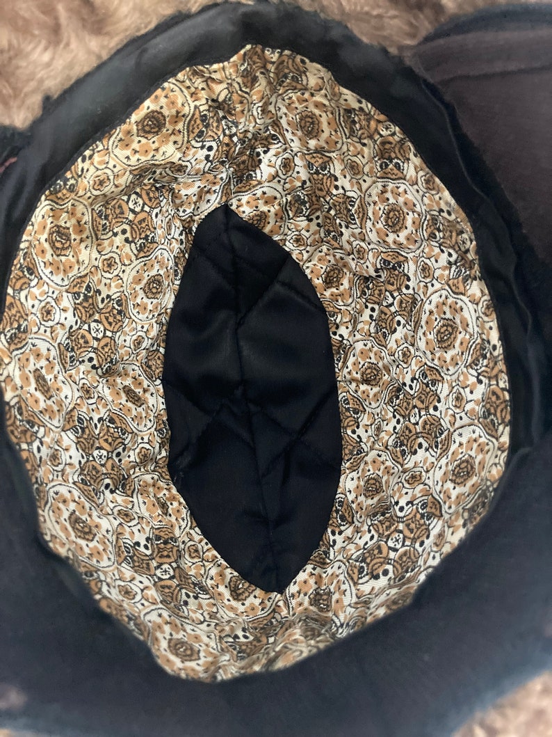 Vintage 60's • Faux Fur Cossack Cap • German Style Hat • Brown Ear ...