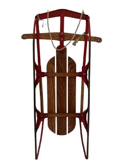 Vintage ASTRO 8 Wood & Metal Snow Sled • Flexible Flyer Model F008 ...