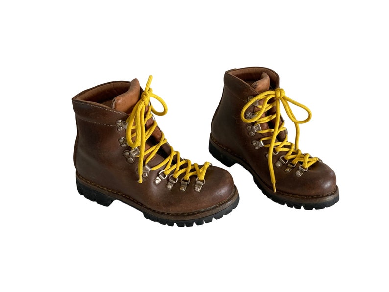 Vintage 1970s ASOLO Sport Yukon Brown Leather Hiking Trail ...