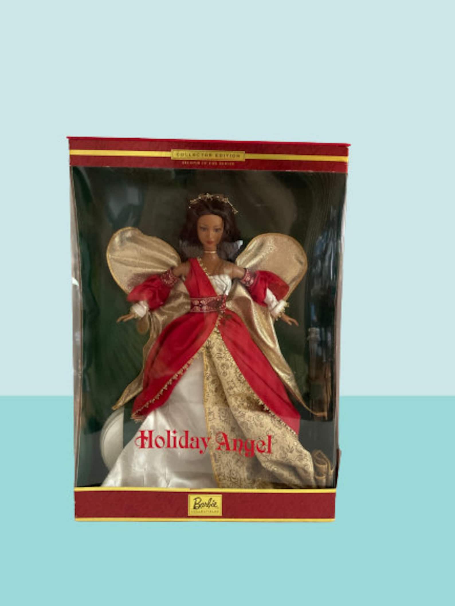 Vintage 2001 • Holiday Angel Barbie • Collector Edition • African ...