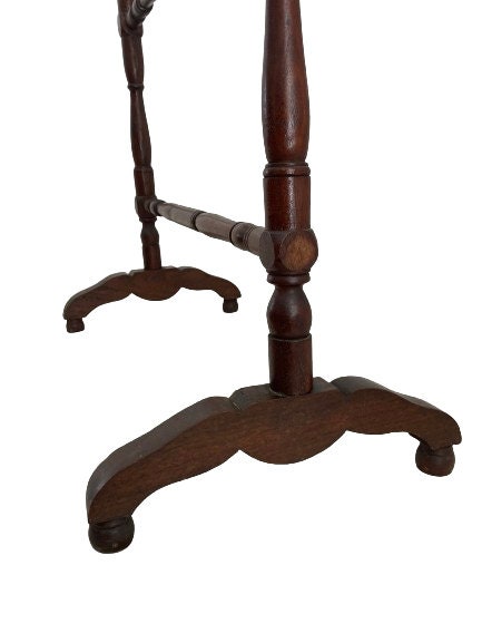 Antique Wooden Quilt Rack Turned Wood Blanket Rack Towel Rack Victorian ...