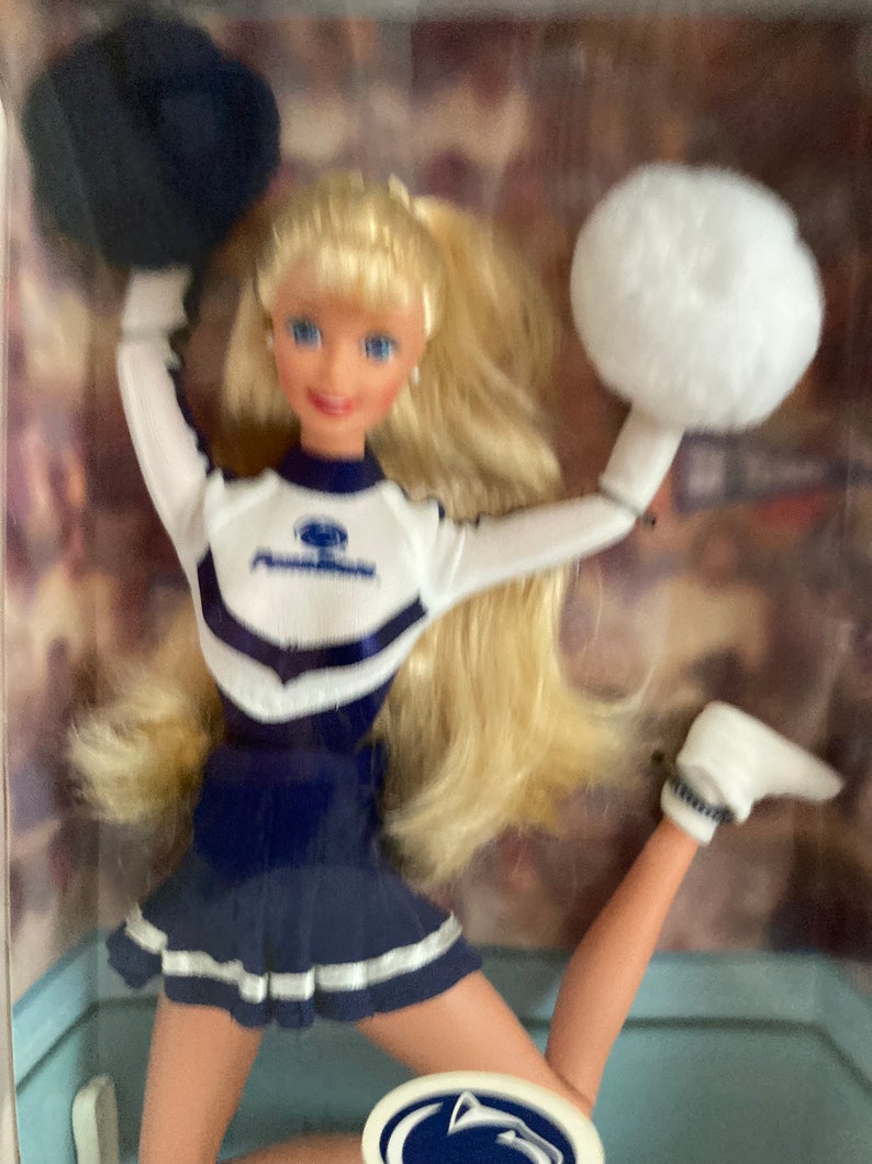 Vintage 1996 Penn State University PSU BARBIE Cheerleader Doll by ...