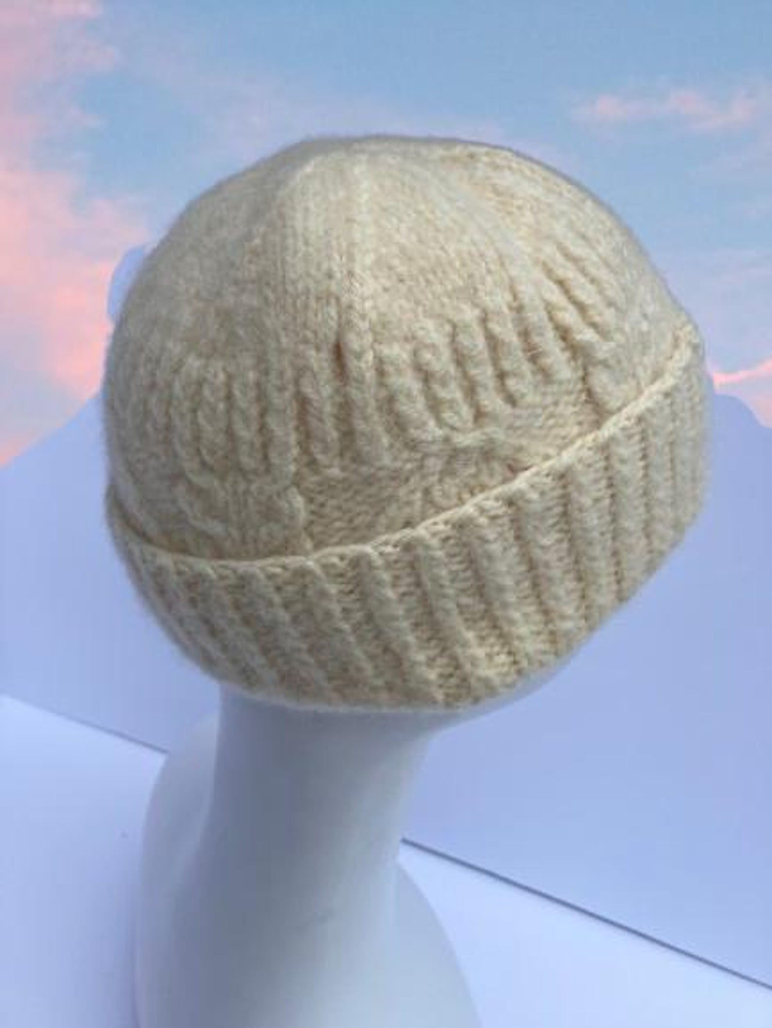 Vintage LL Bean • Irish Pure New Wool Beanie • Winter Cap • Made in ...