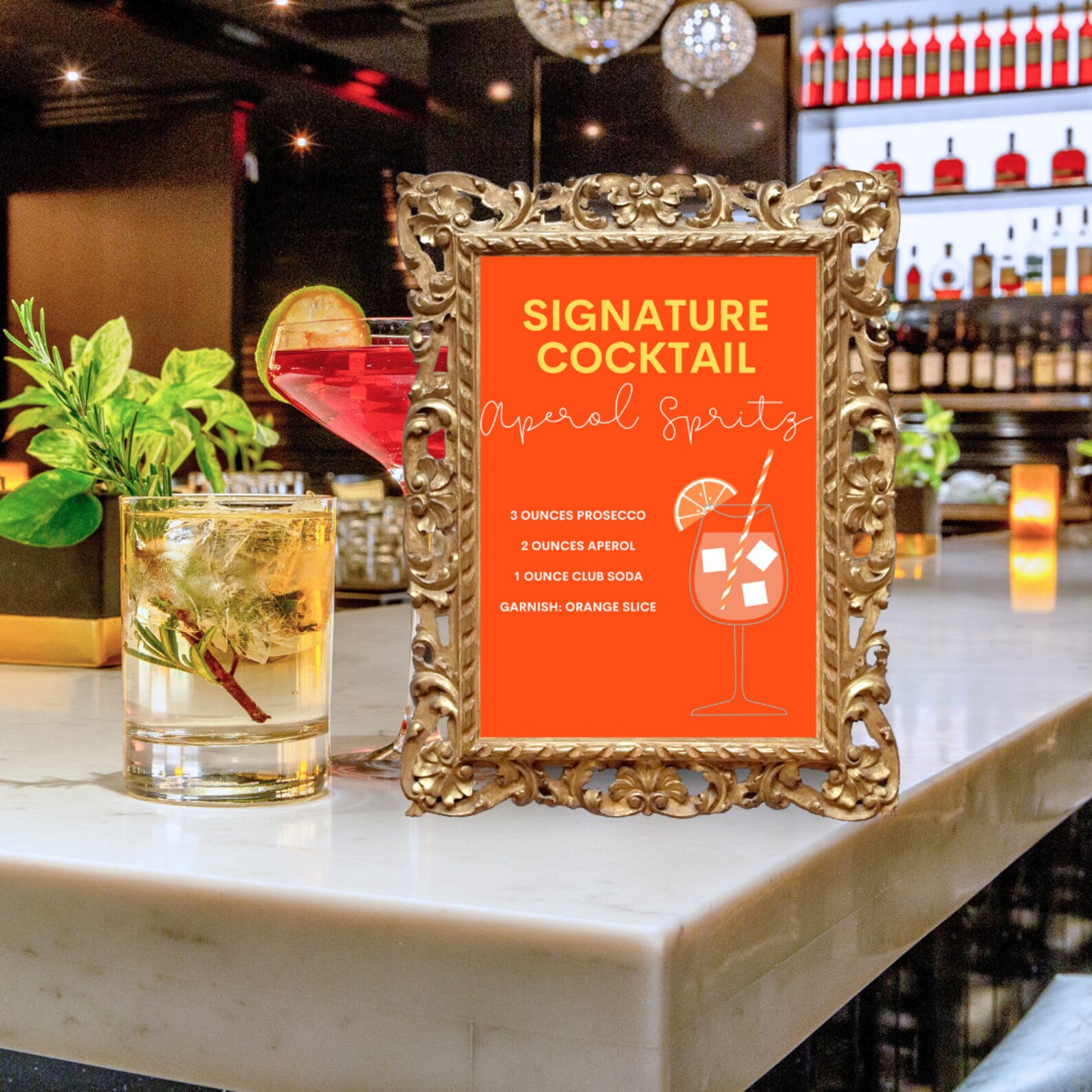 Aperol Spritz Recipe Sign - Etsy UK