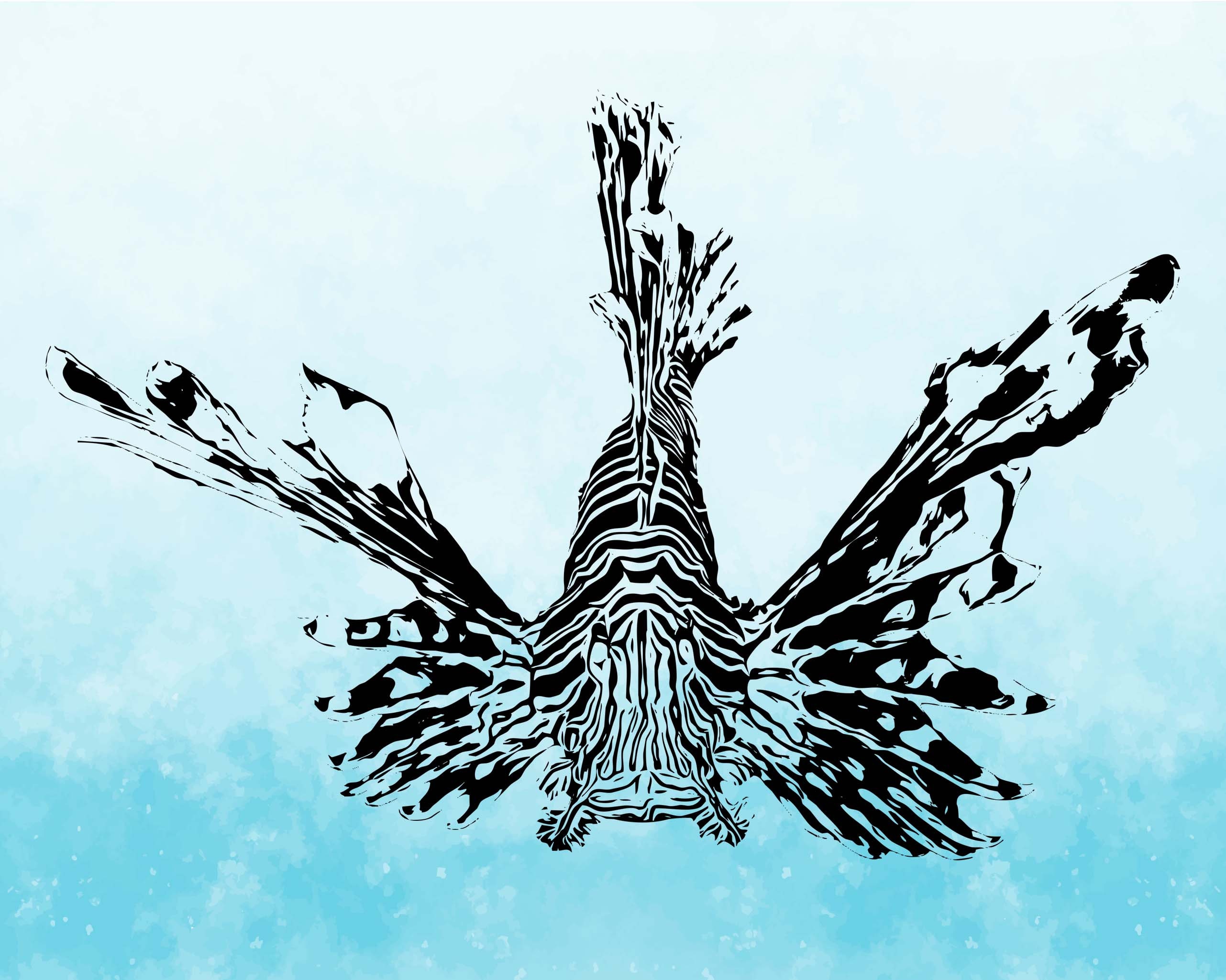 Lionfish SVG, Lionfish PNG, Clipart SVG , Fish Sag, Ocean Animals ...